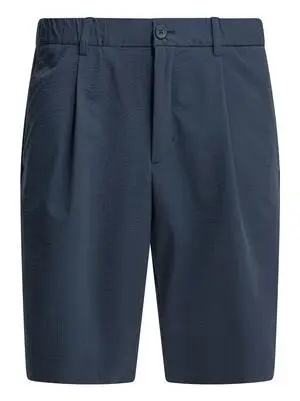 Herno Pleated Detail Shorts - Blue
