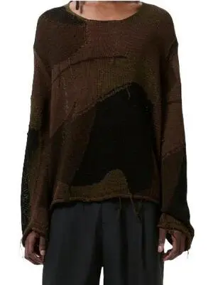Our Legacy Camouflage Knitted Sweater - Black