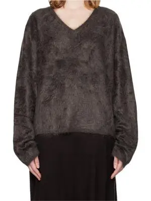 LISA YANG Brushed Cashmere Jumper - Black