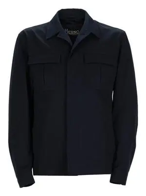 Herno Flap-pocket Shirt Jacket - Black