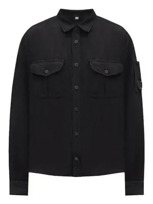 C.P. COMPANY Long Sleeve Shirt - Black