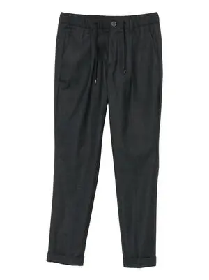 Herno Drawstring Cuffed Trousers - Black