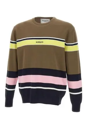 Iceberg Striped Crew Neck Jumper - Multicolor