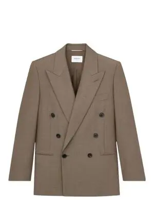 Saint Laurent Double-breasted Jacket - Ice Chestnut