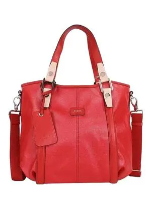 TOD'S Double Handle And Shoulder Bag - Red
