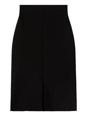 JOSEPH Safir Split Midi Skirt - Black