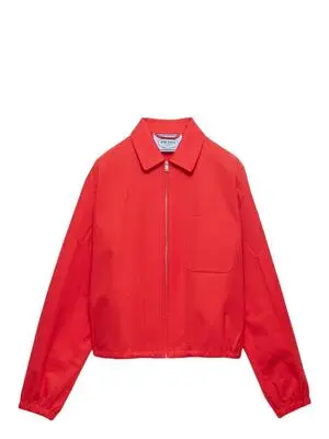 Prada Gabardine Blouson Jacket - Red