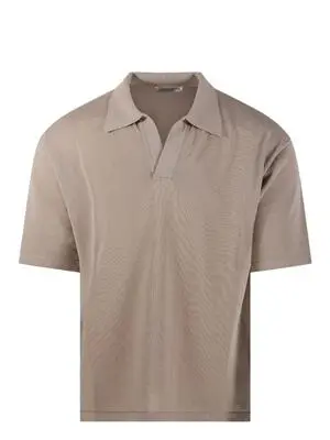 ROBERTO COLLINA V-neck T-shirt - Nude