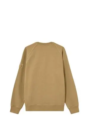 Stone Island Logo Patch Crewneck Sweatshirt - Dark Beige