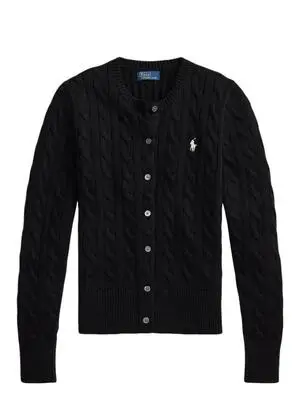 Polo Ralph Lauren Polo Ralph Lauren Logo Embroidered Cable-Knit Cardigan 016