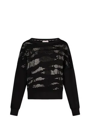 Liu Jo Embellished Crewneck Sweatshirt - Black