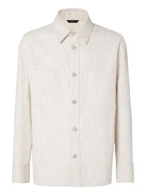 Fendi Single-breasted Jacket With Stitch Detailing - White