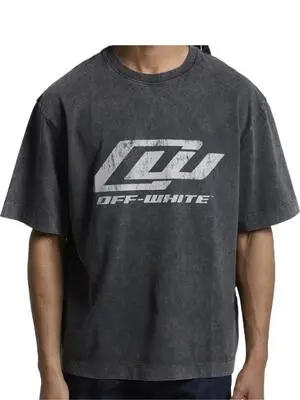 Off-White Racing Skate Crewneck T-shirt - Black