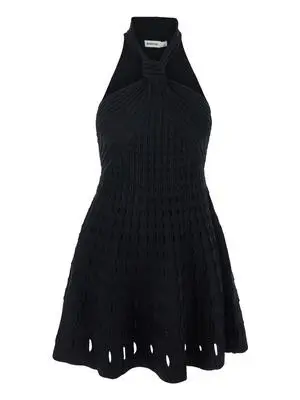 Simkhai Jenna Cutout Knitted Dress - Black