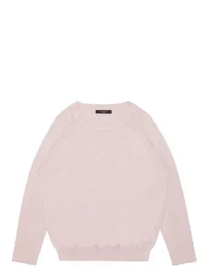 Max Mara Round Neck Long Sleeve Sweater - Pink