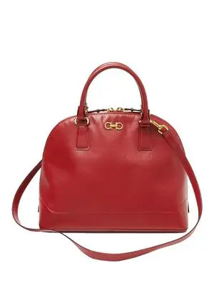 FERRAGAMO Zipper Shoulder Bag - Red