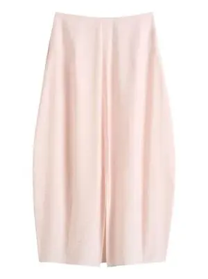 TOTEME Totême Slit-Detailed Midi Skirt Pink