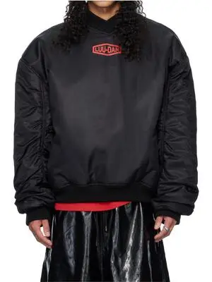LU'U DAN Ribbed Knit Pullover - Black