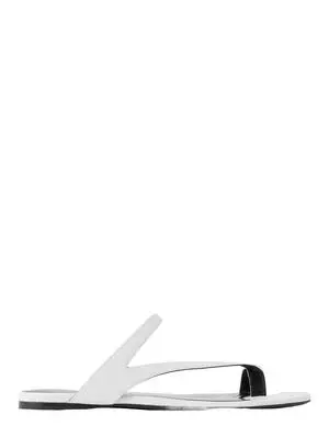 Khaite Leather Sandals - White