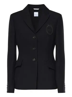Dior Médaillon Embroidered Bar Jacket - Black