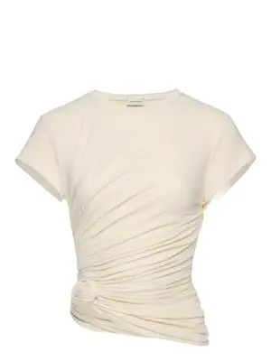 MAGDA BUTRYM Magda Butrym Side Knot Draped T-Shirt