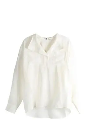 TOTEME Totême Long-Sleeve Ruffled Shirt No
