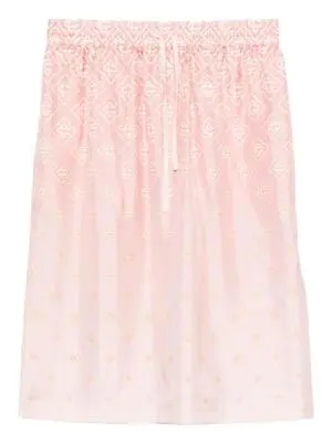 Casablanca Drawstring Midi Skirt - Pink