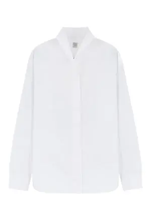 TOTÊME Totême High Collar Long Sleeve Shirt