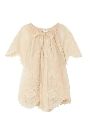 Zimmermann Luna Lace Blouse - Cream