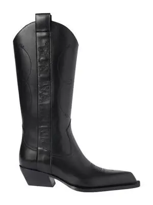 Off-White Pointed Toe Boots - Black