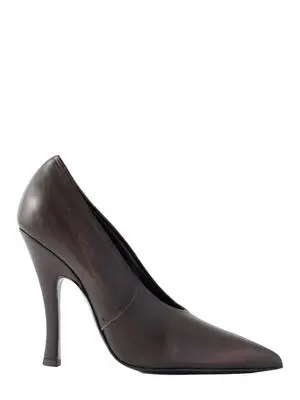 Magda Butrym Leather High Heel Pumps - Black