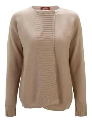 Max Mara Round Neck Knitted Cardigan - Brown