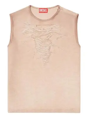 DIESEL® T-yasy Distressed Detail Vest - Pink