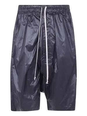 Rick Owens Wide Leg Shorts - Black