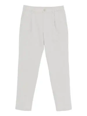 Herno Seersucker Straight-leg Trousers - Grey