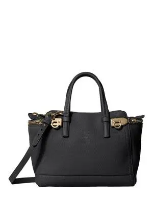 FERRAGAMO Handbag With Logo Detail - Black
