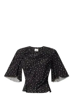 Isabel Marant Étoile Garla Polka Dot Blouse - Black