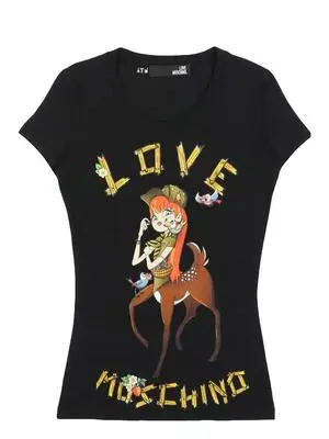 Moschino Graphic Print T-shirt - Black