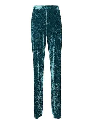 Etro Logo Straight Leg Casual Pants - Green