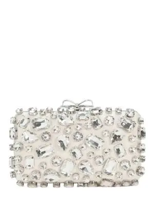 SELF-PORTRAIT Self-Portrait Crystal Embellished Clutch Bag
