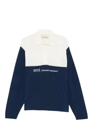 Ami Boxy Polo Shirt - Blue