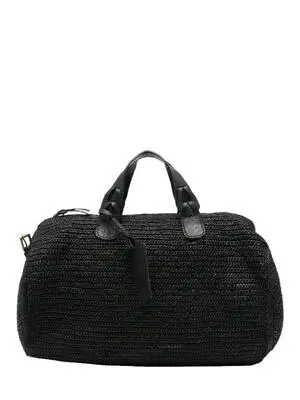 IBELIV Woven Tag-detail Tote Bag - Black