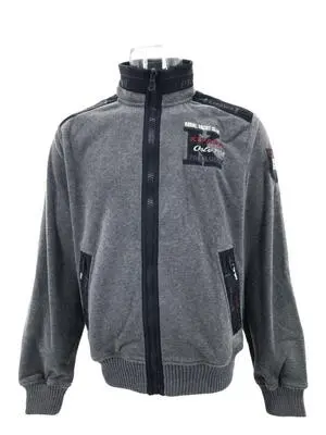PAUL  SHARK Paul & Shark Zip Up Stand Collar Jacket - Gray