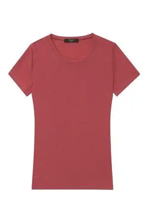 Max Mara T-shirt With Round Neck And Short Sleeves - Red
