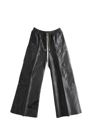 Rick Owens Eyelet Drawstring Cargo Pants - Black