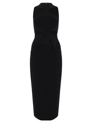 Cult Gaia Sleeveless Cutout Midi Dress - Black