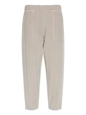 Issey Miyake Herringbone Textured Trousers - Beige
