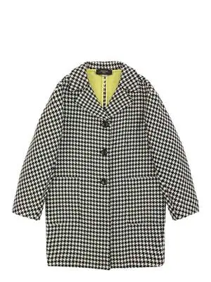 Max Mara Houndstooth Coat - Black