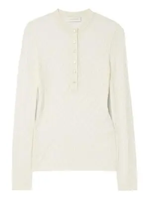 Zimmermann Openwork Knit Top - Off White