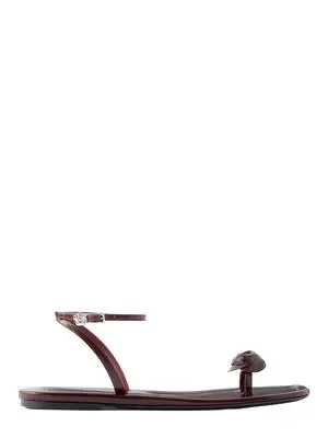 Magda Butrym Rose Leather Sandals - Multicolor